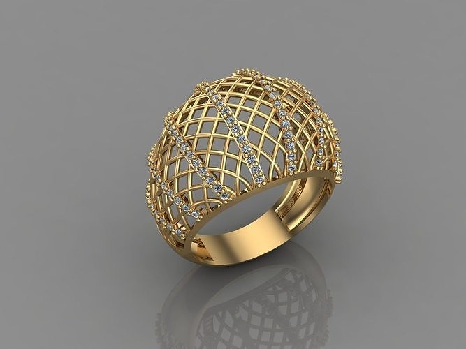 Women Ring With Stone 3DM Mix Print Model 3D model 3D printable | CGTrader