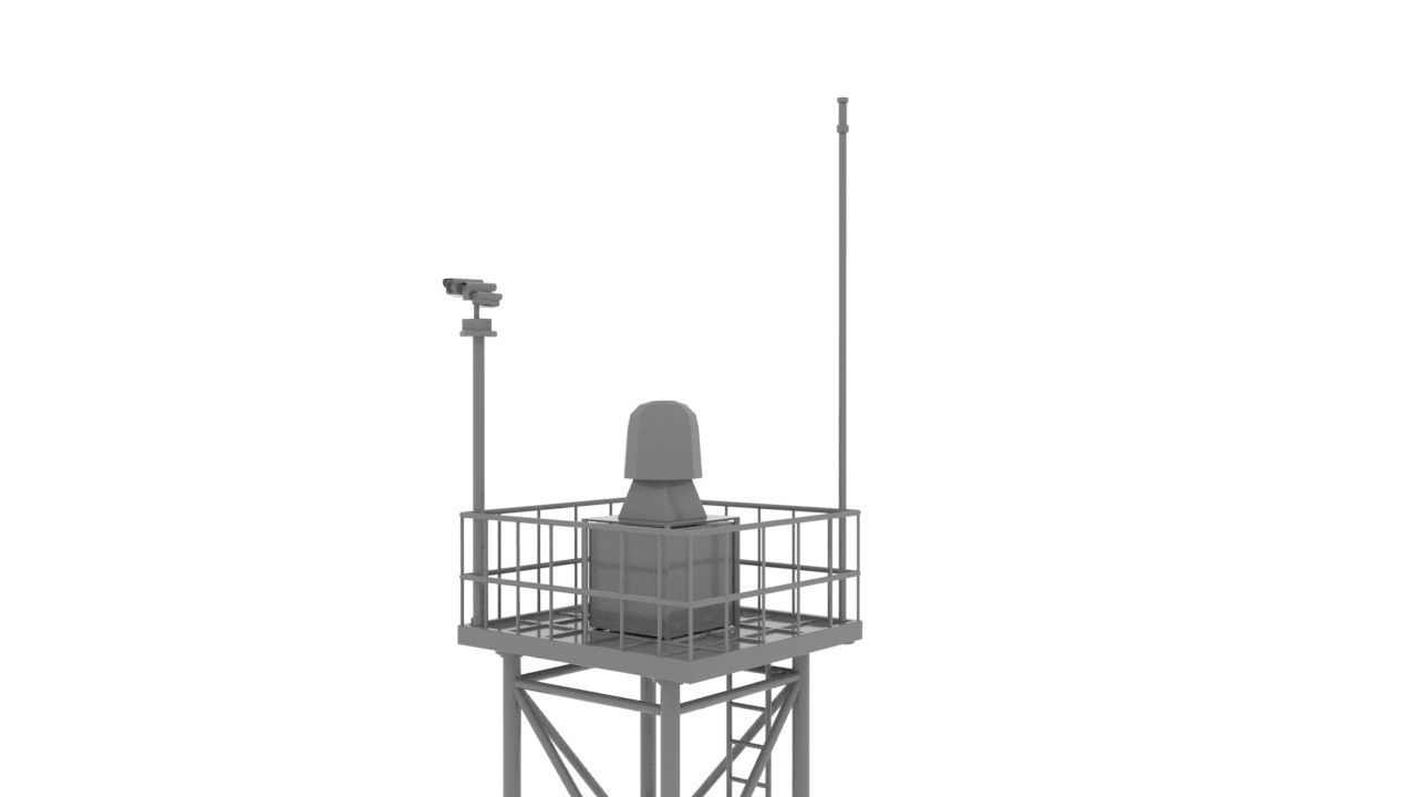 Radar Tower 3D model | CGTrader