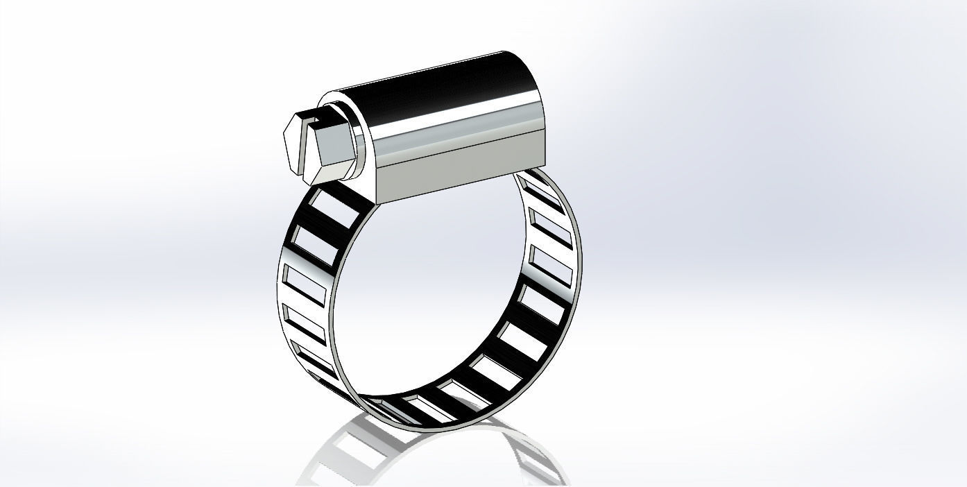 hose clamp 3D model | CGTrader