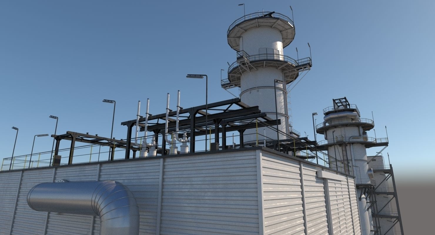 Refinery 3D model | CGTrader