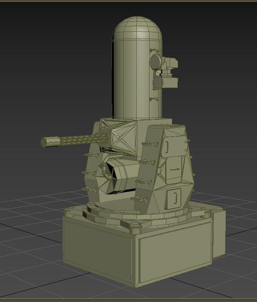 3D model Mark 15 Phalanx CIWS VR / AR / low-poly | CGTrader
