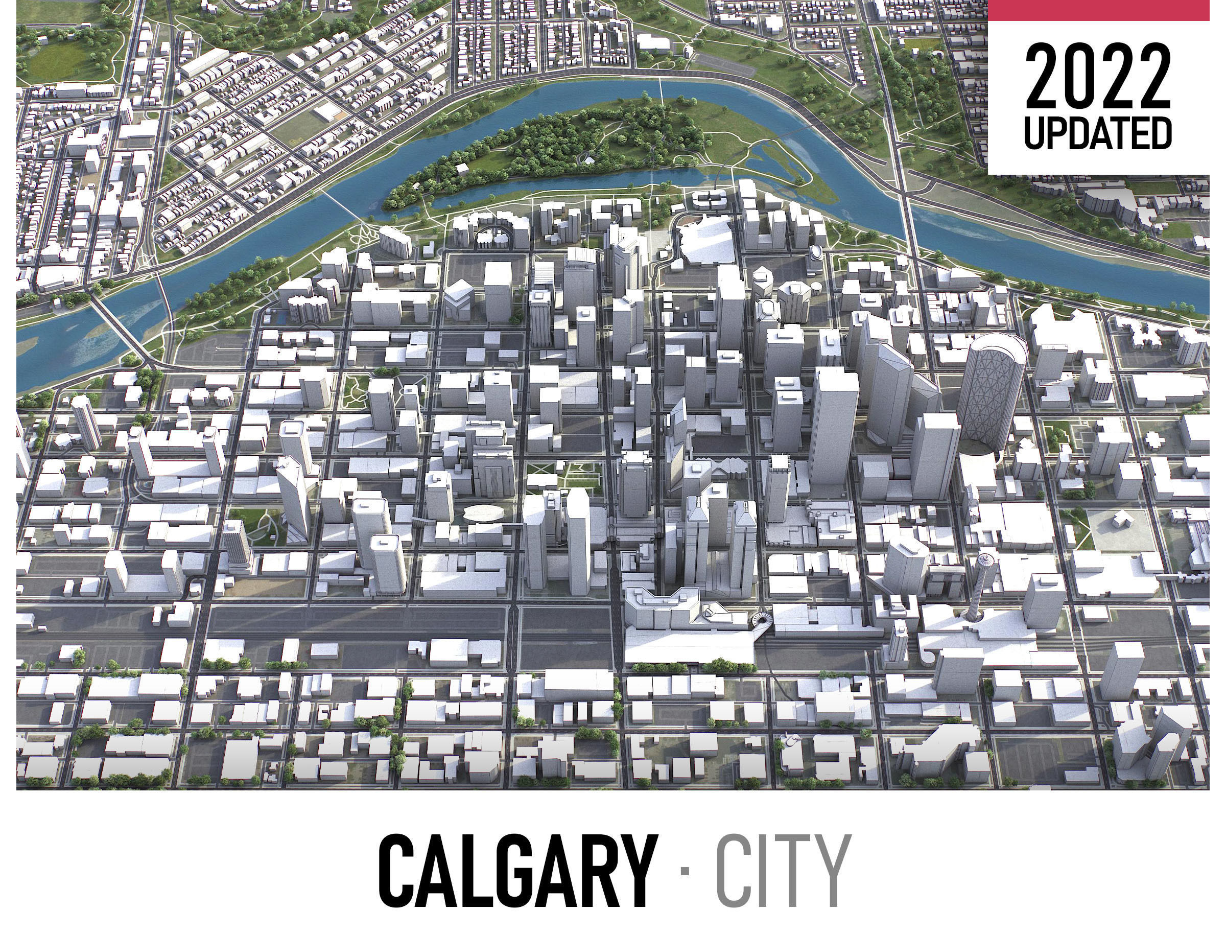 3D model Calgary VR / AR / low-poly | CGTrader