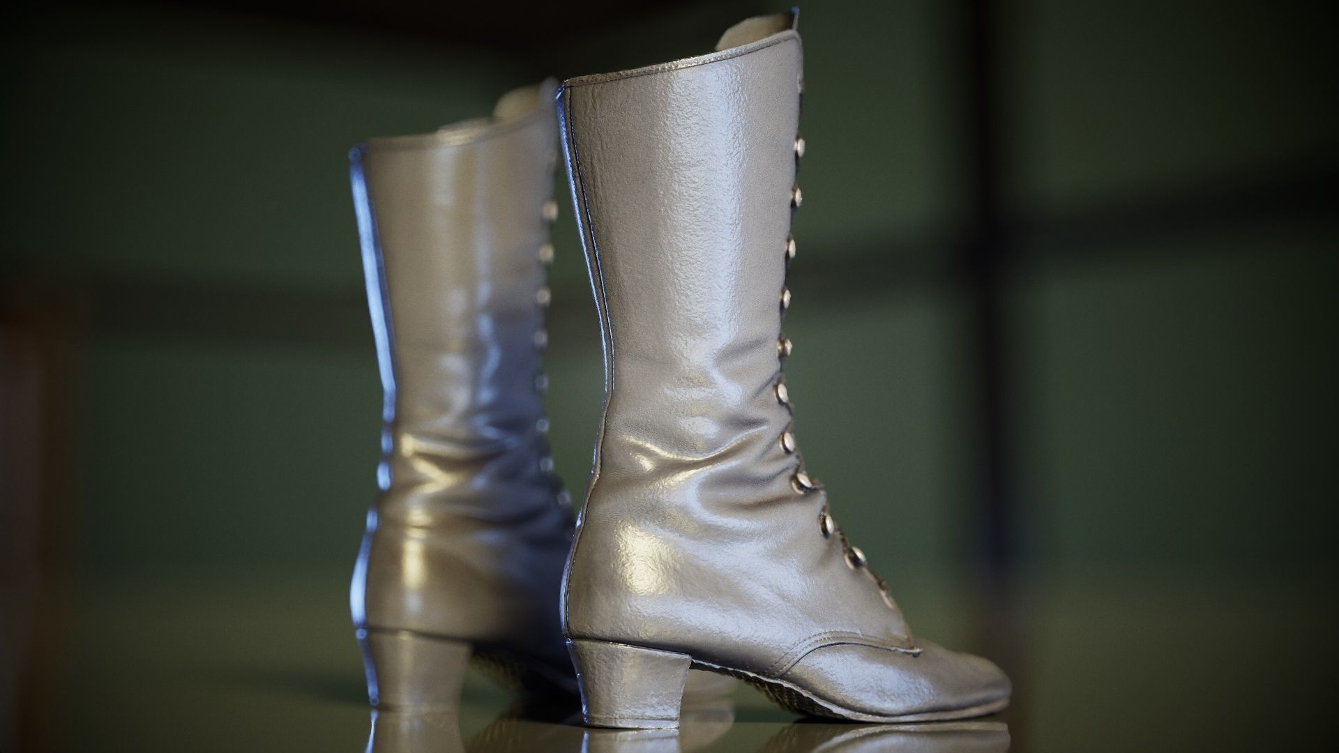 3D model Laced Boot VR / AR / low-poly | CGTrader