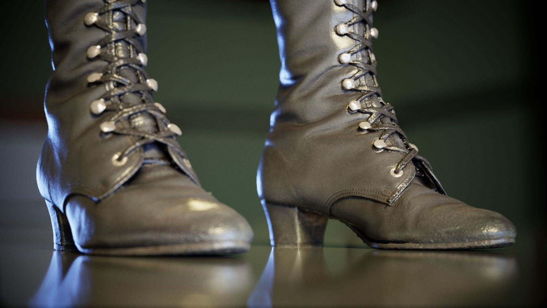 3D model Laced Boot VR / AR / low-poly | CGTrader
