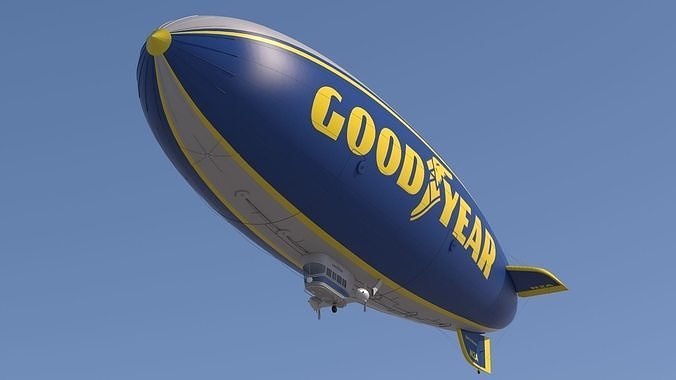 Good Year Blimp 3D model | CGTrader