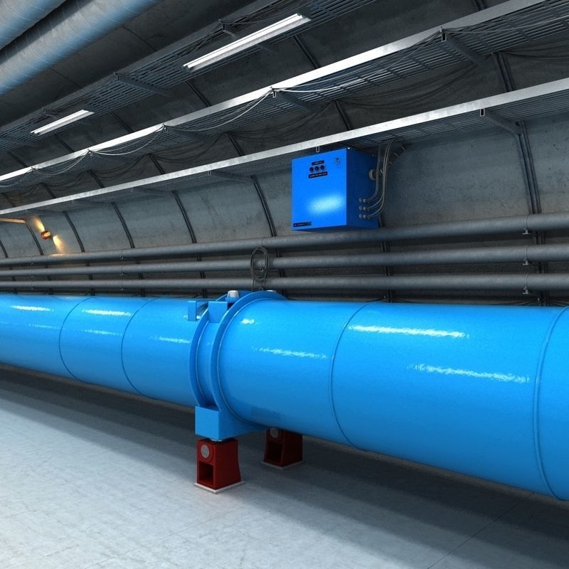 Large Hadron Collider Particle Accelerator 3D model | CGTrader