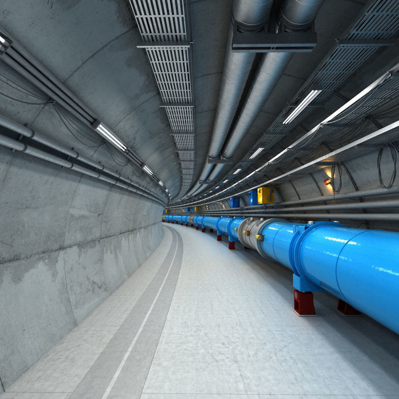 Large Hadron Collider Particle Accelerator 3D model | CGTrader