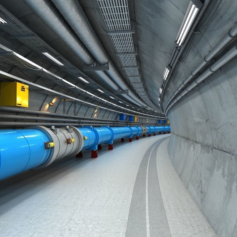 Large Hadron Collider Particle Accelerator 3D model | CGTrader