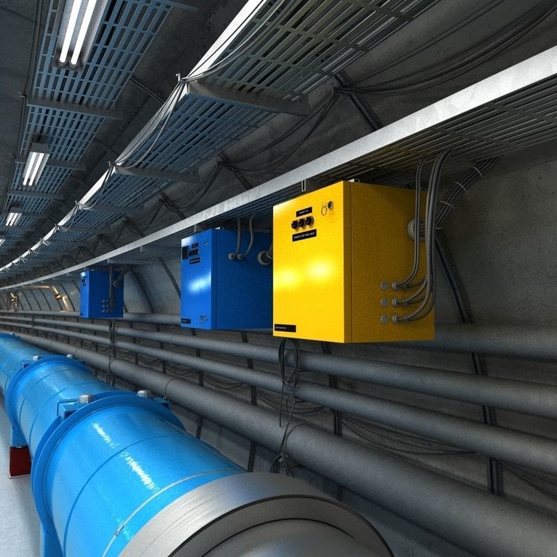 Large Hadron Collider Particle Accelerator 3D model | CGTrader