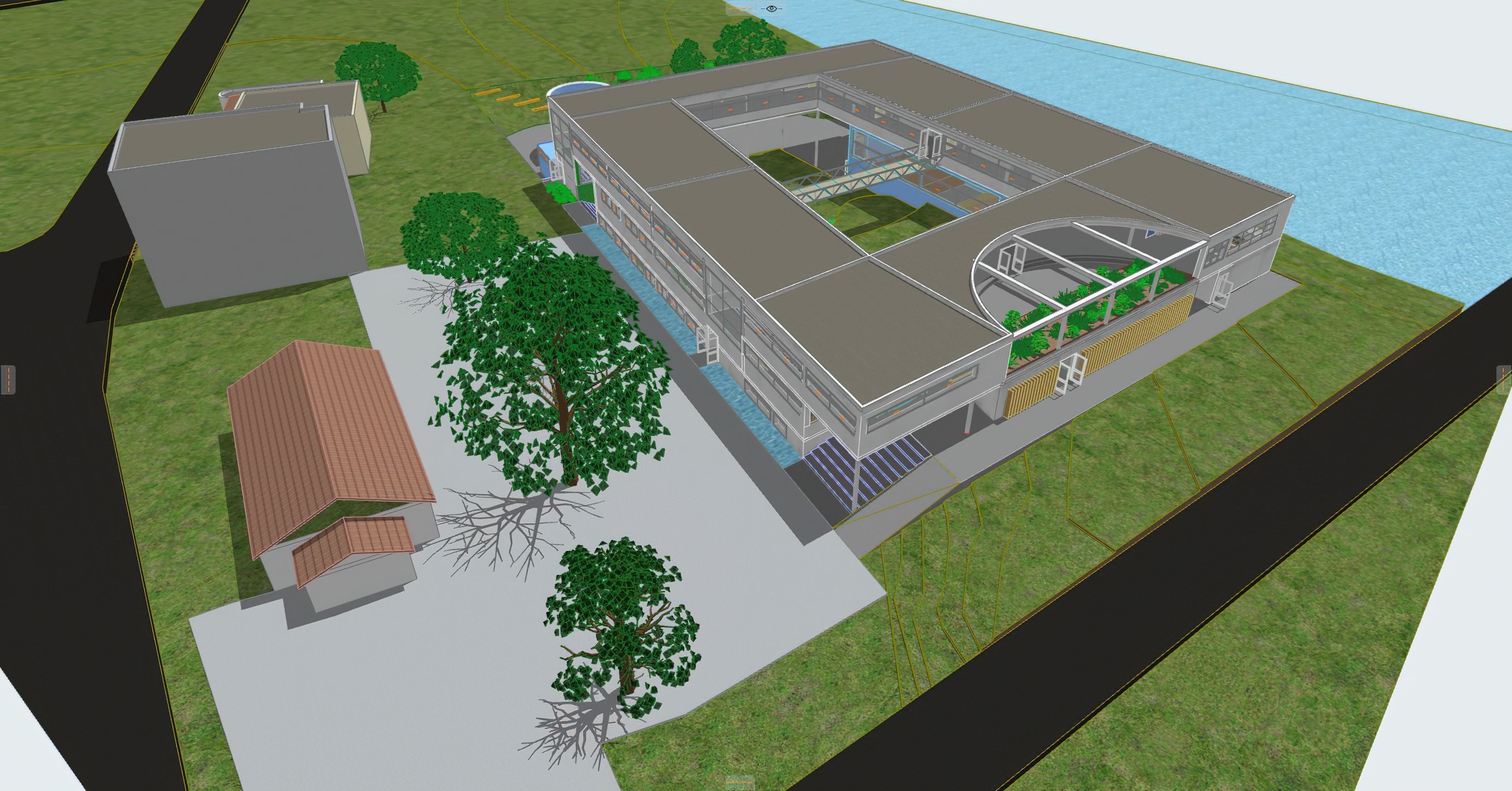 PUBLIC ELEMENTARY SCHOOL for Archicad with plans obj and fbx 3D model ...