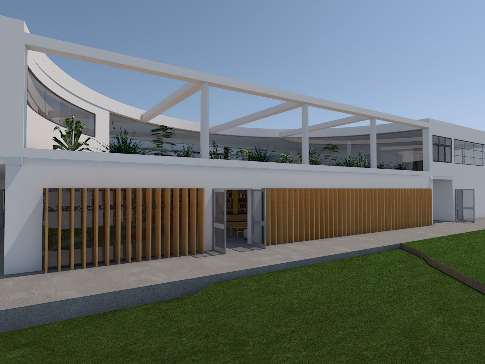 PUBLIC ELEMENTARY SCHOOL for Archicad with plans obj and fbx 3D model ...