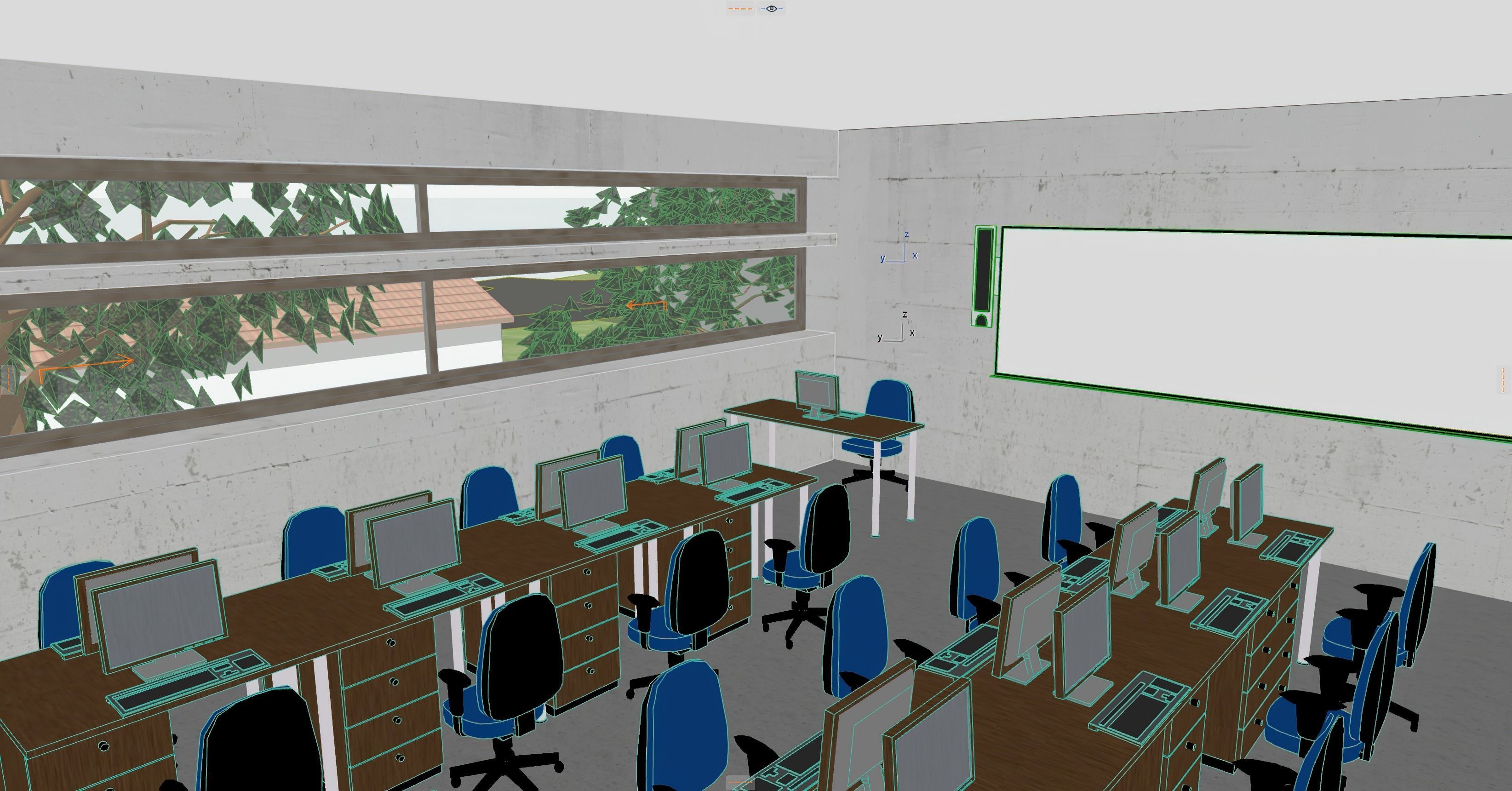 PUBLIC ELEMENTARY SCHOOL for Archicad with plans obj and fbx 3D model ...