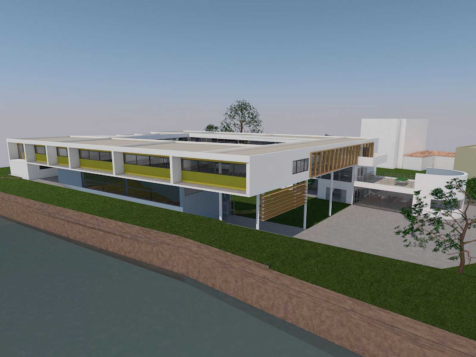PUBLIC ELEMENTARY SCHOOL for Archicad with plans obj and fbx 3D model ...