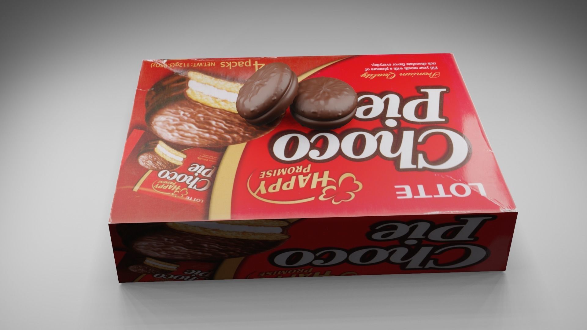 Choco Pie 3D model | CGTrader