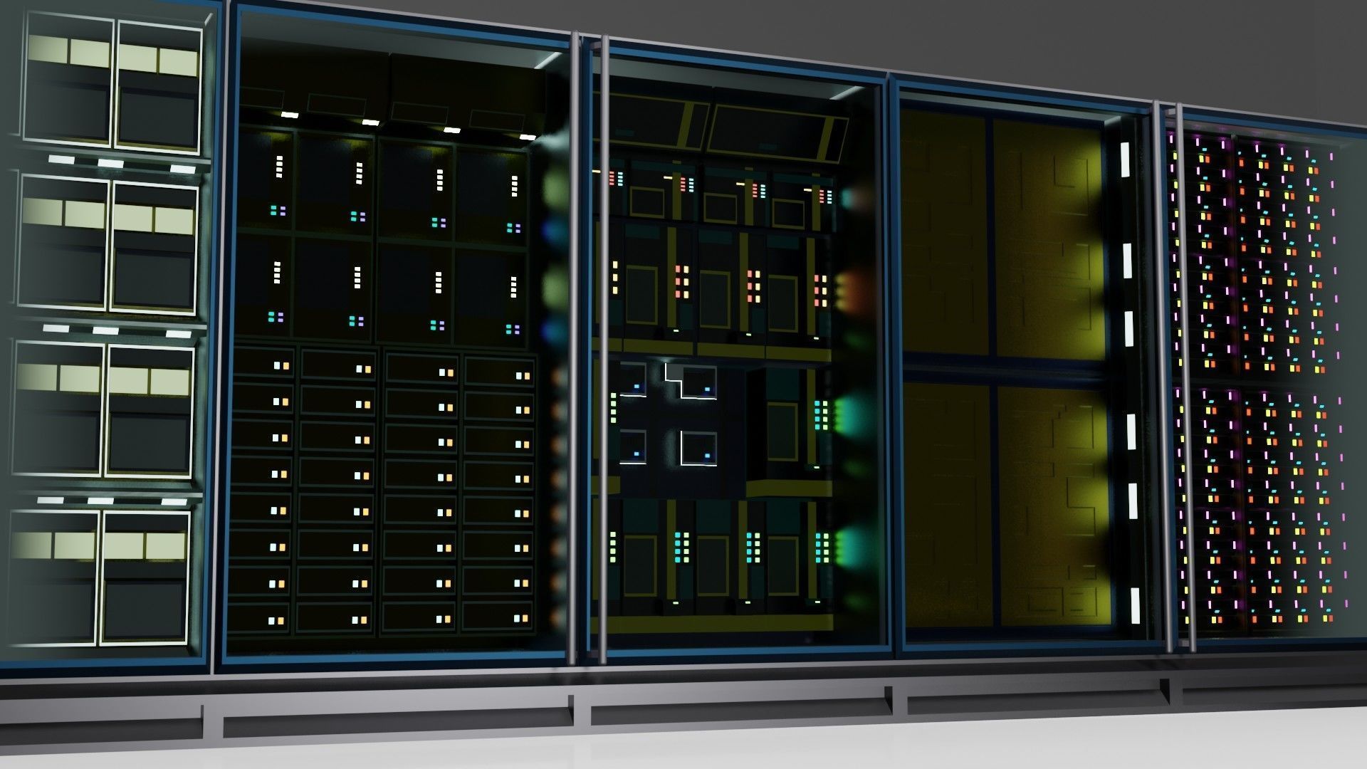 Server rack 3D model | CGTrader
