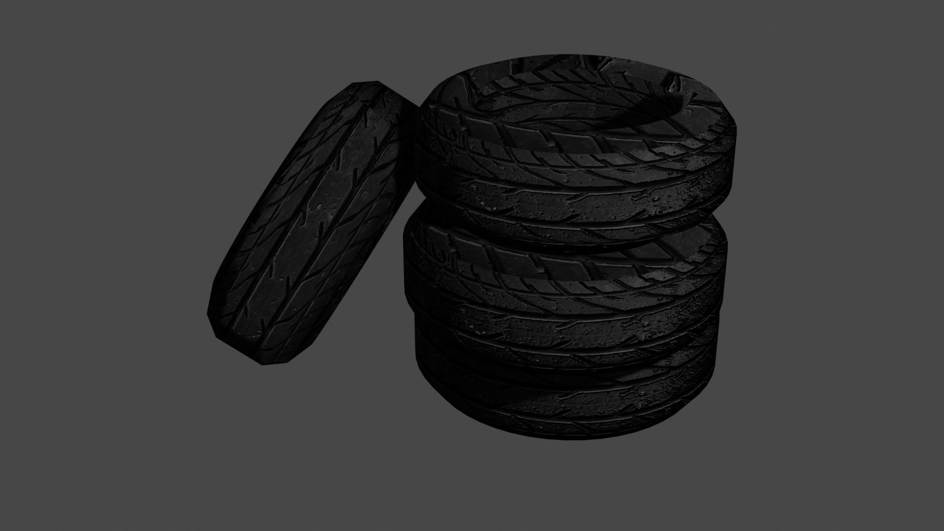 3D model Stack of Tires VR / AR / low-poly | CGTrader