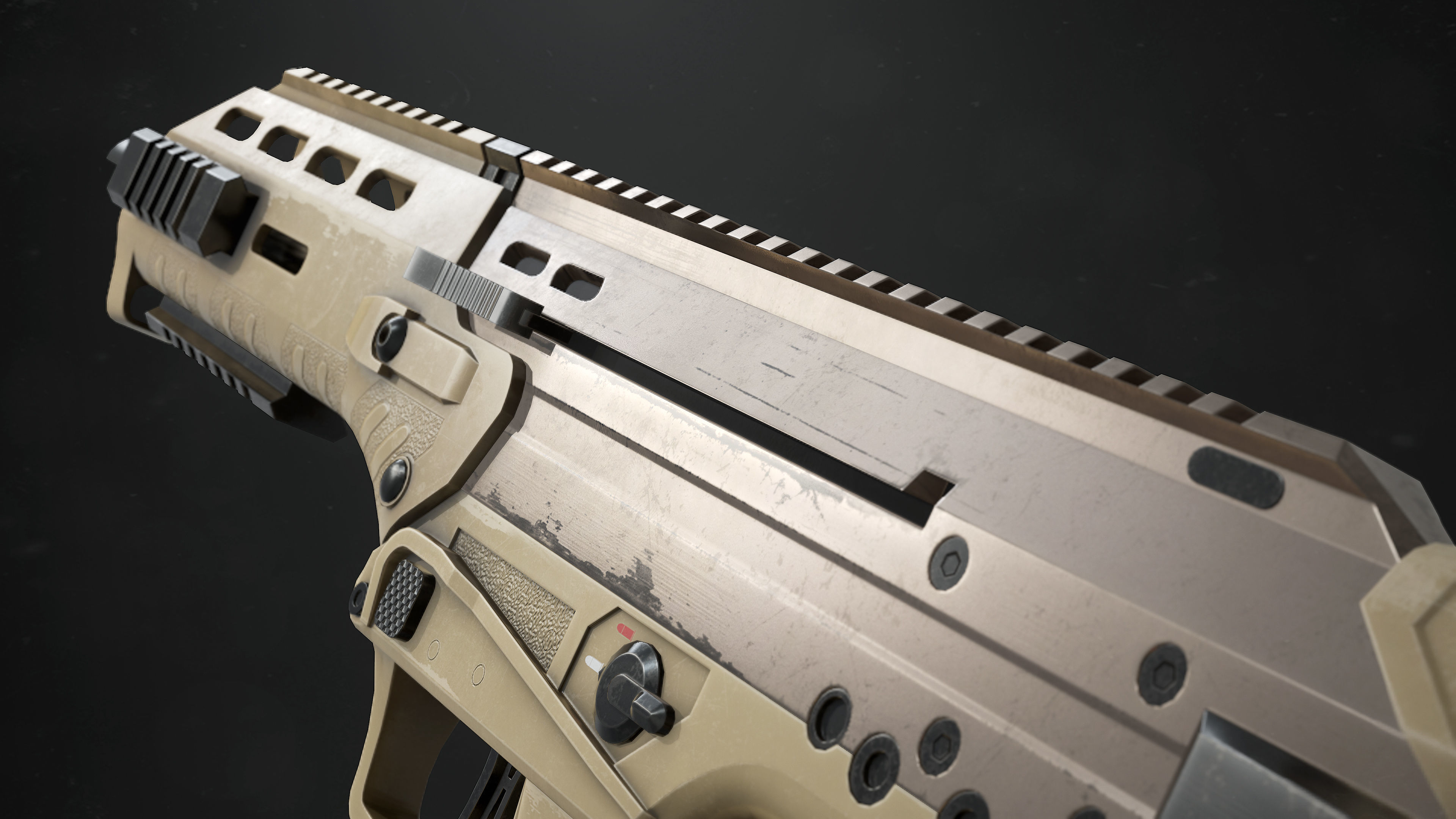 3D model MDR Assault Rifle VR / AR / low-poly | CGTrader
