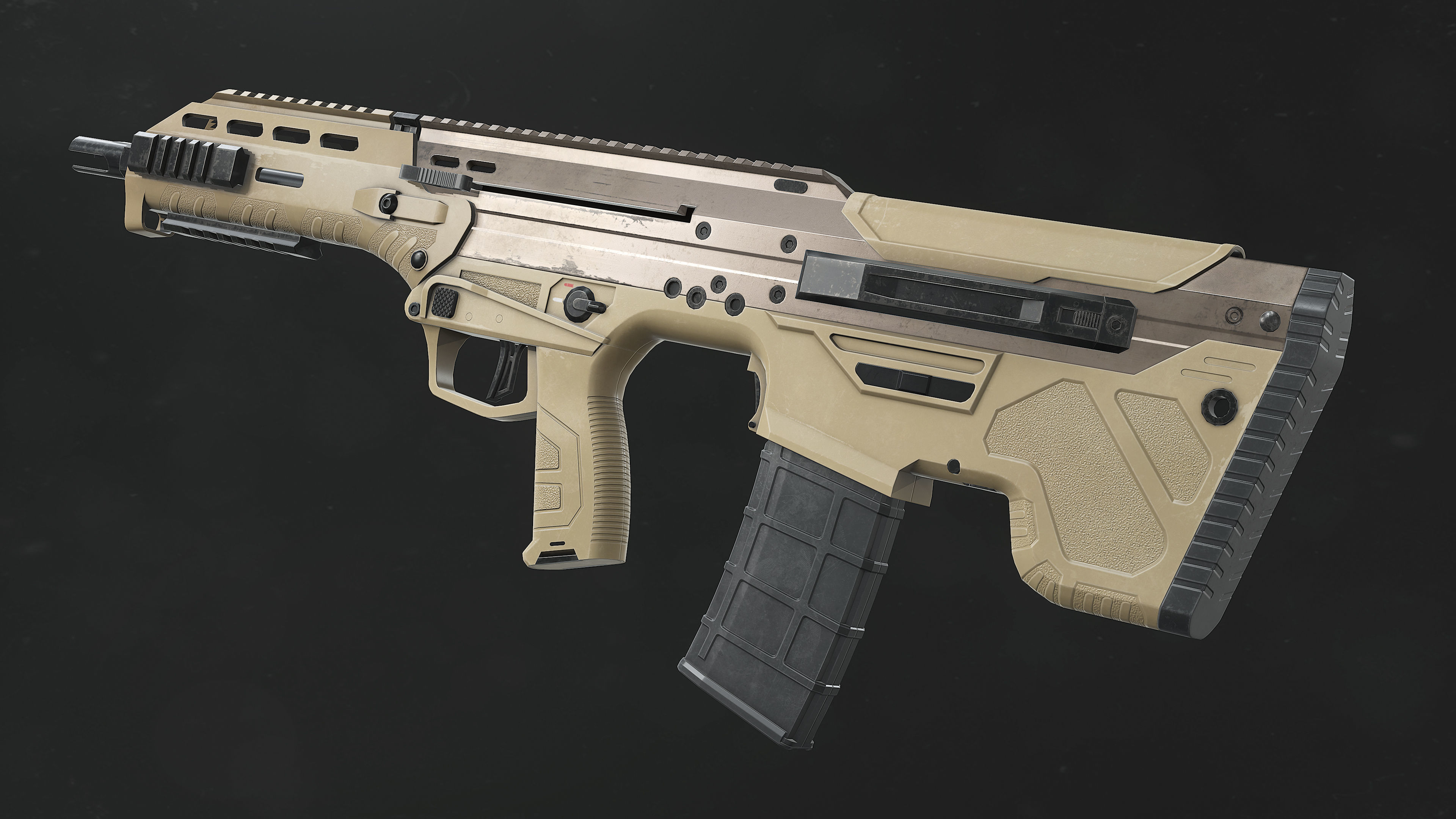 3D model MDR Assault Rifle VR / AR / low-poly | CGTrader