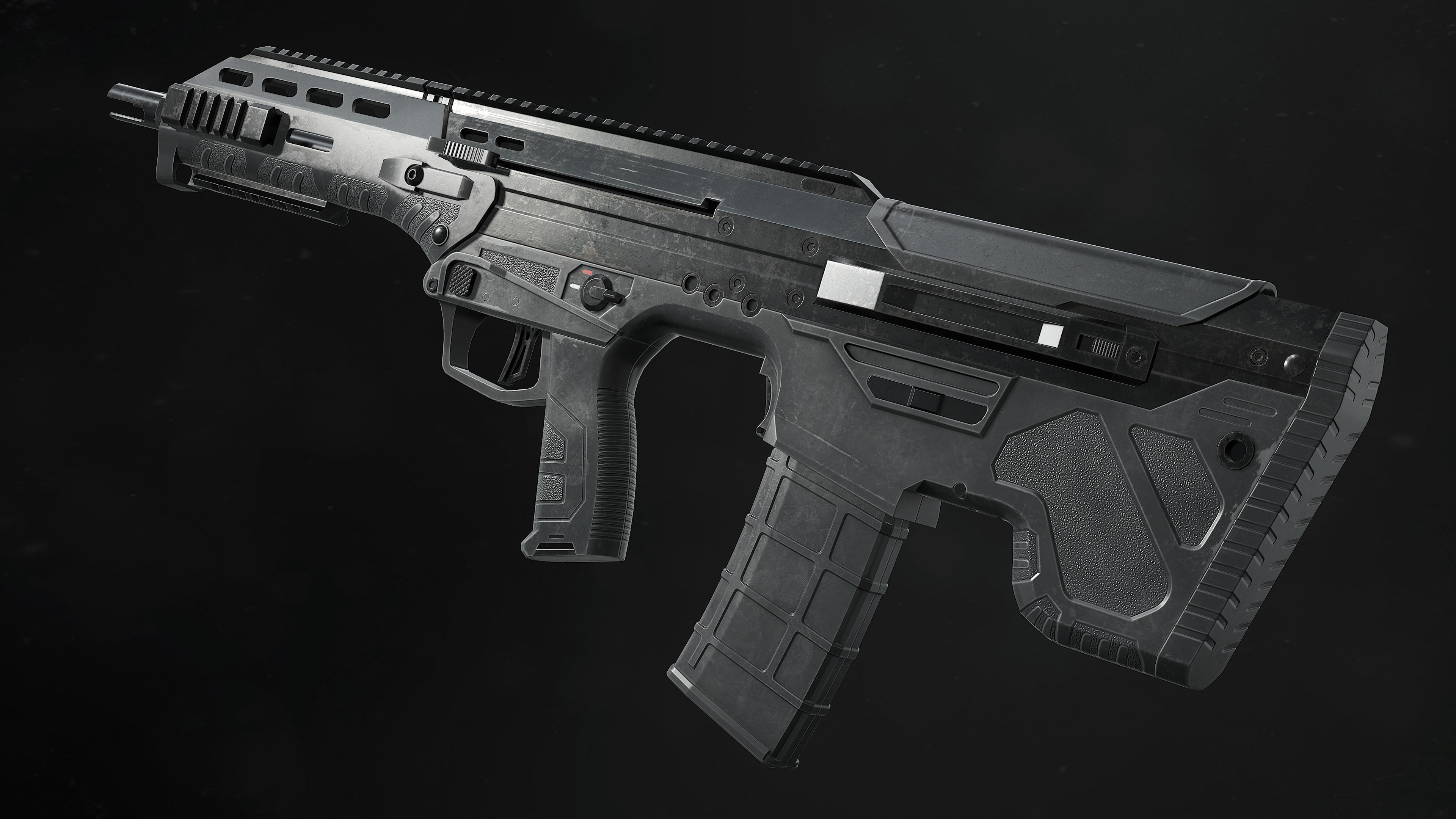 3D model MDR Assault Rifle VR / AR / low-poly | CGTrader