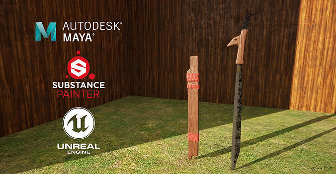 Mandau - Dayak Machete 3D model 3D printable | CGTrader