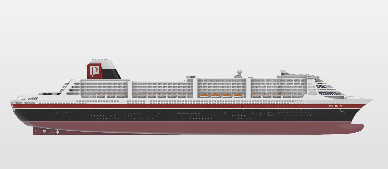 MS POSEIDON - Fictional cruise ship from the 2006 movie 3D model 3D ...