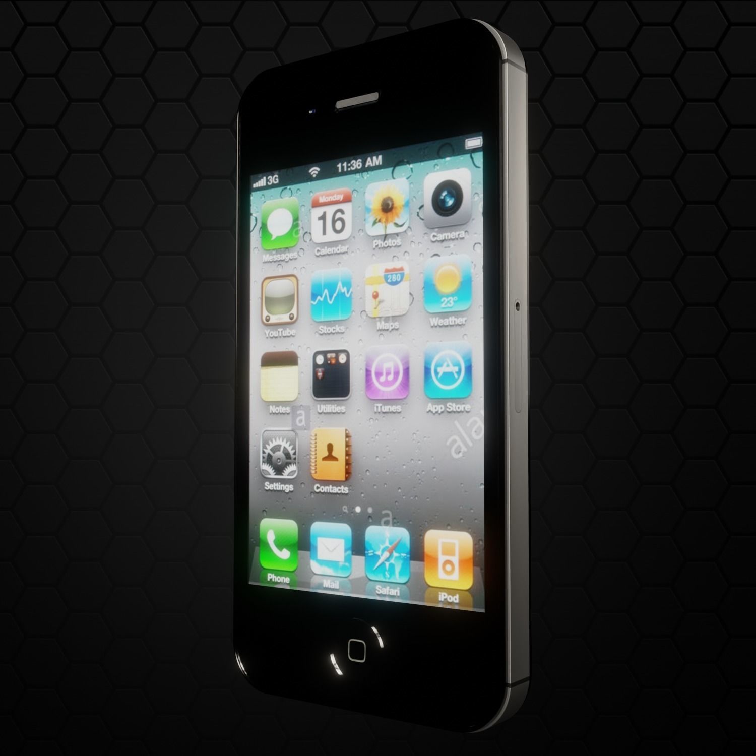 iPhone 4 free 3D model | CGTrader