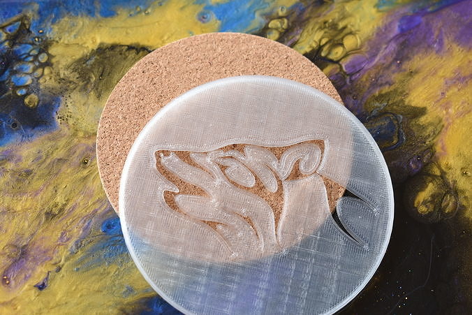 Airbrush Stencil Wolf Howling 3D model 3D printable | CGTrader