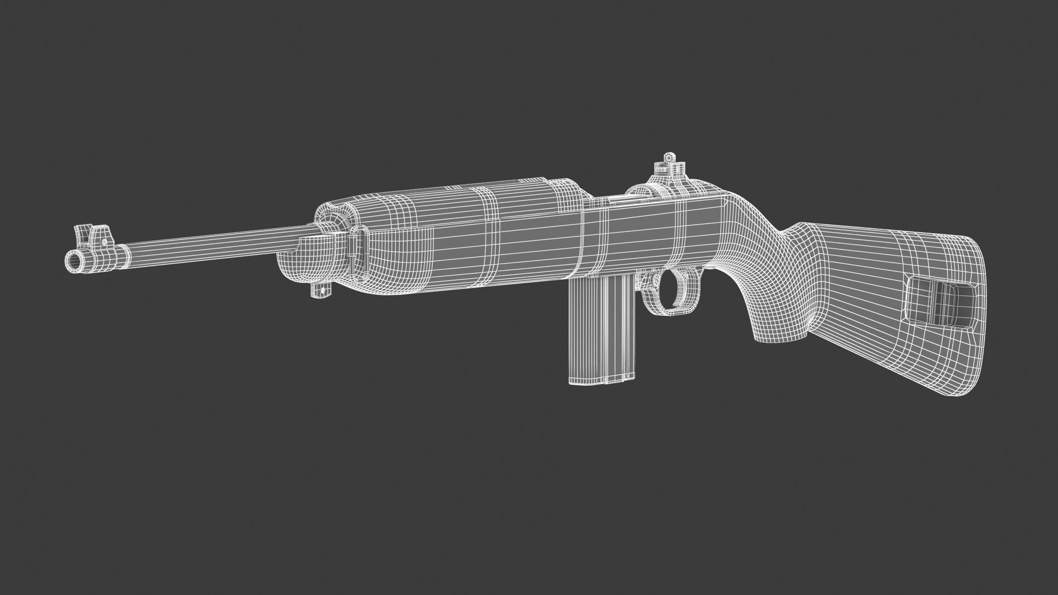 3D model M1 carbine VR / AR / low-poly | CGTrader
