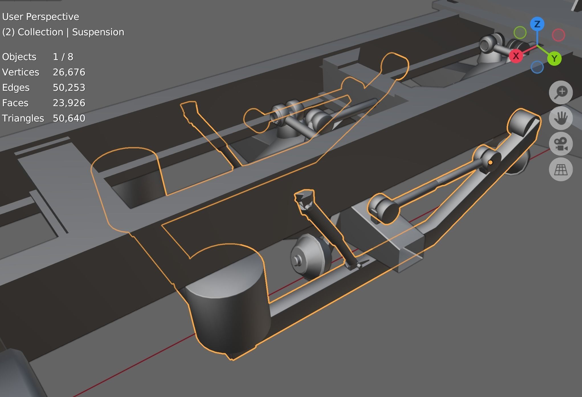 3D model Heavy Rear Truck Axle VR / AR / low-poly | CGTrader