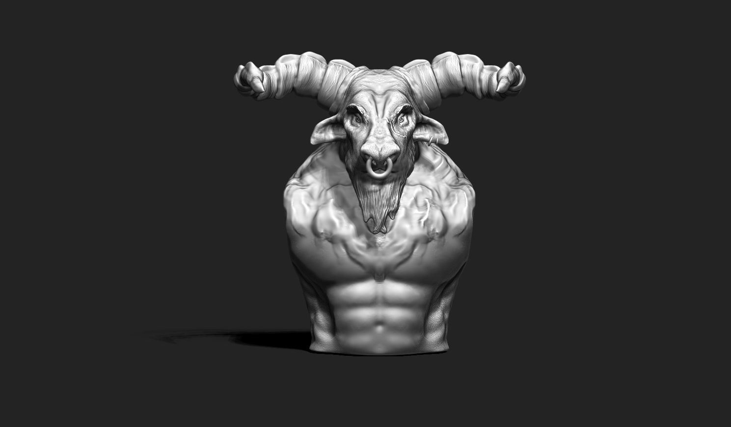 Minotaur bust 3D model | CGTrader