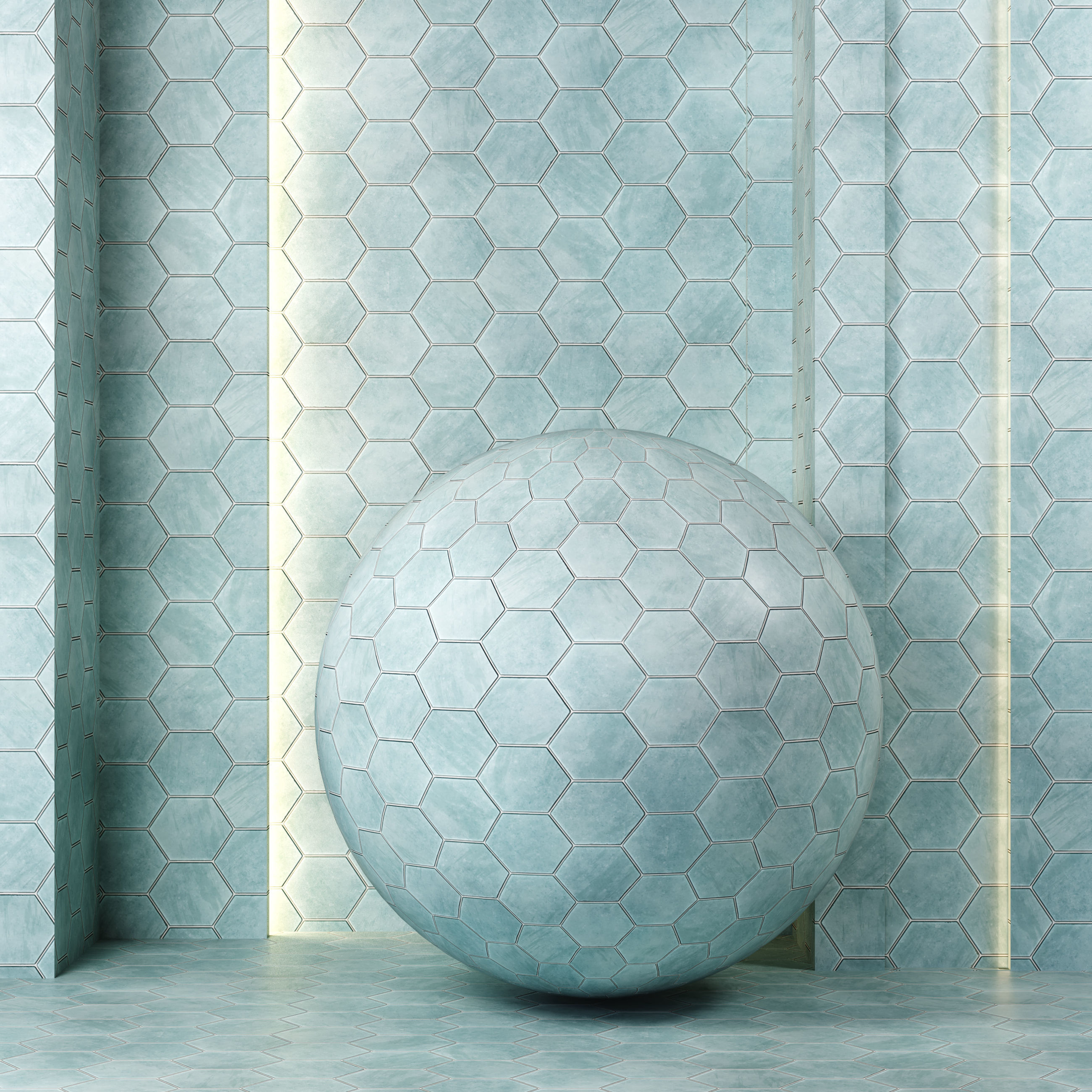 4k 6color Sasha Hex Matte Porcelain Hexagon Tile-Seamless Texture ...