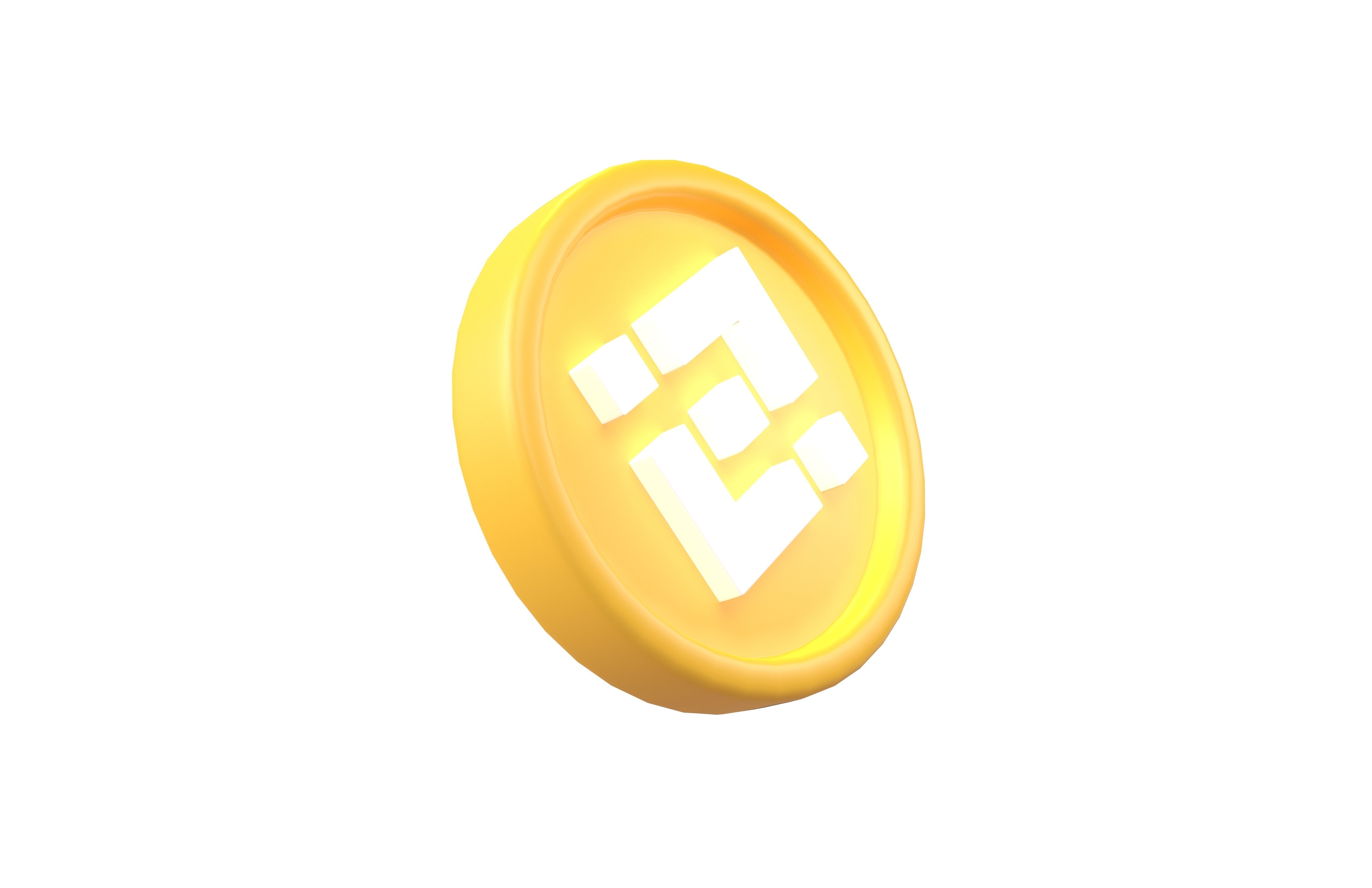 3D model Cartoon Binance Coin v1 001 VR / AR / low-poly | CGTrader