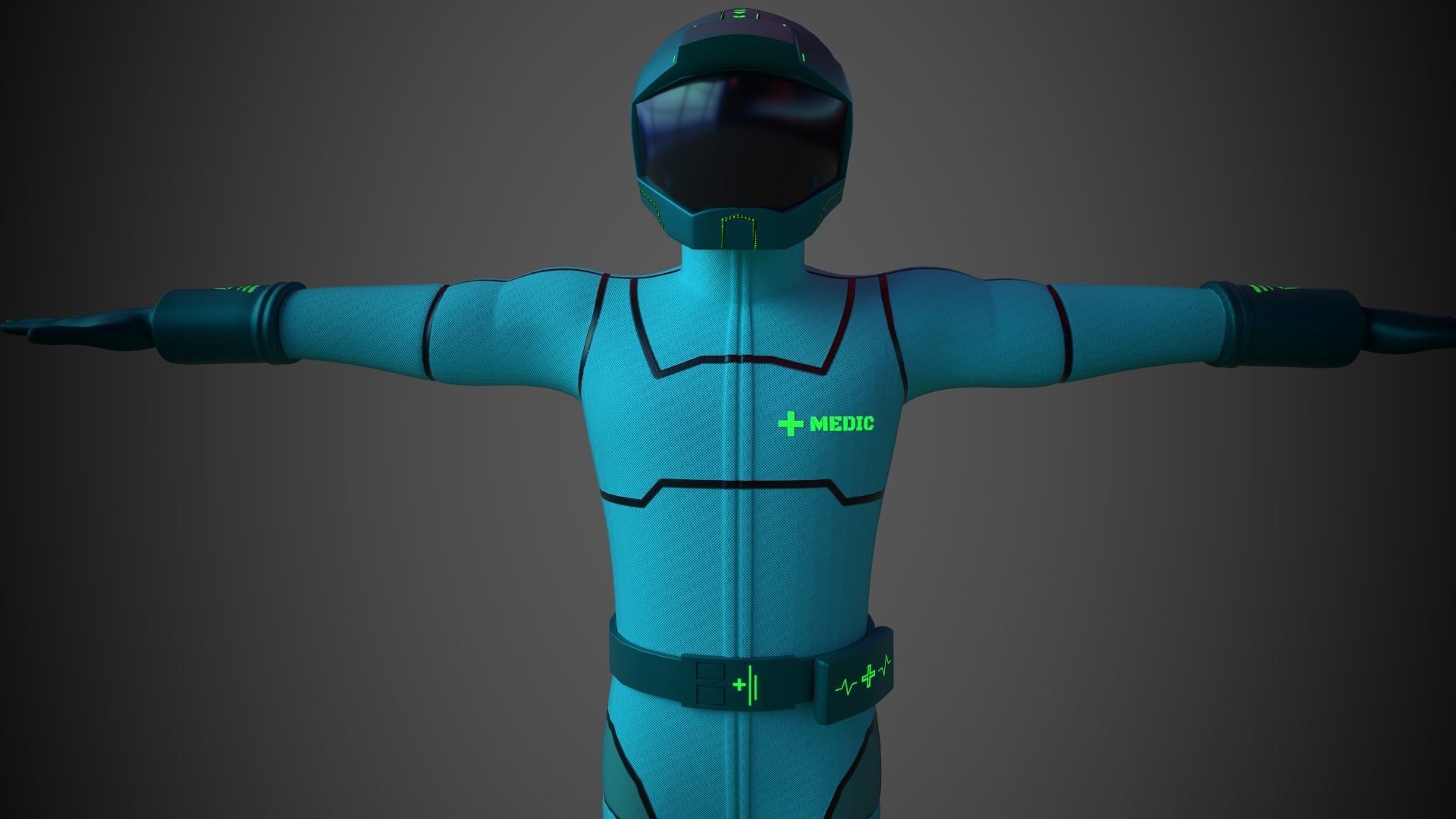 SFPD Police and SFMD Medic free 3D model | CGTrader