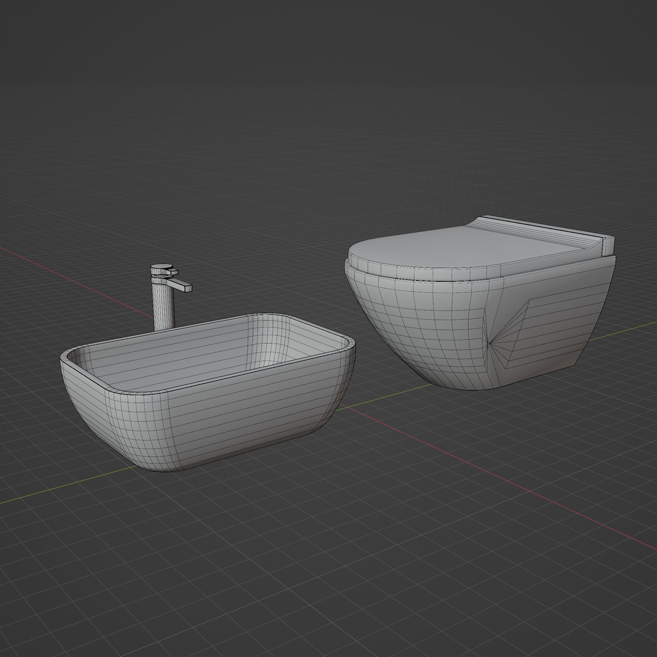 3D model Bathroom Object VR / AR / low-poly | CGTrader