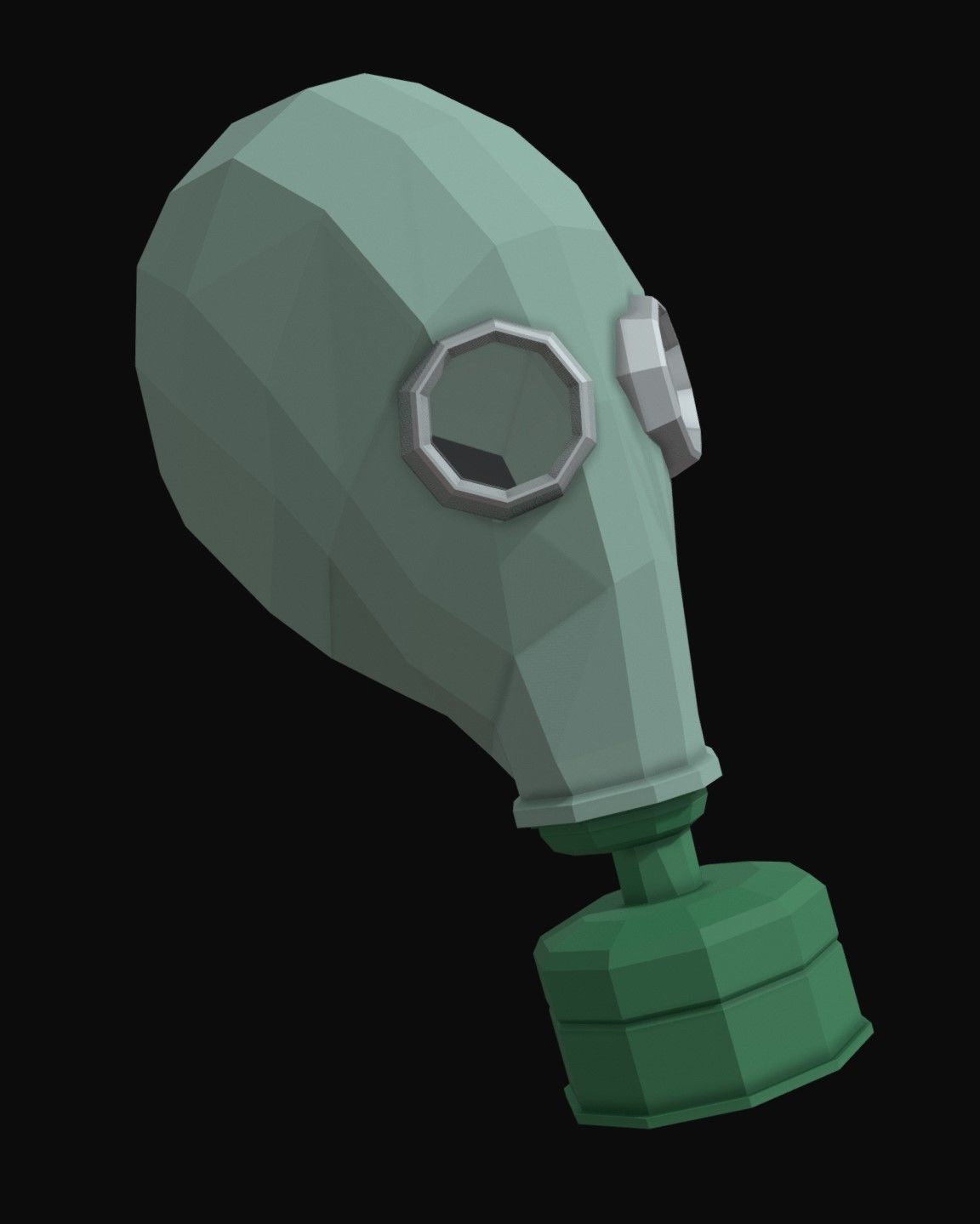 3D model GP-5 Gas Mask Low Poly VR / AR / low-poly | CGTrader