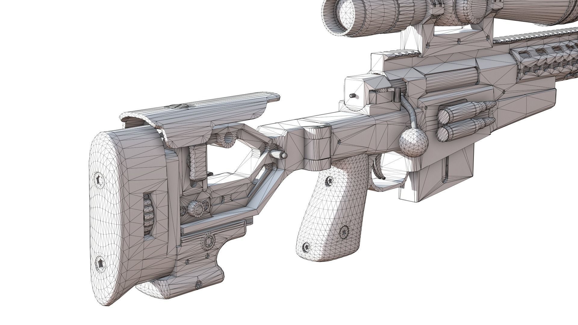3D model AXMC sniper riffle VR / AR / low-poly | CGTrader