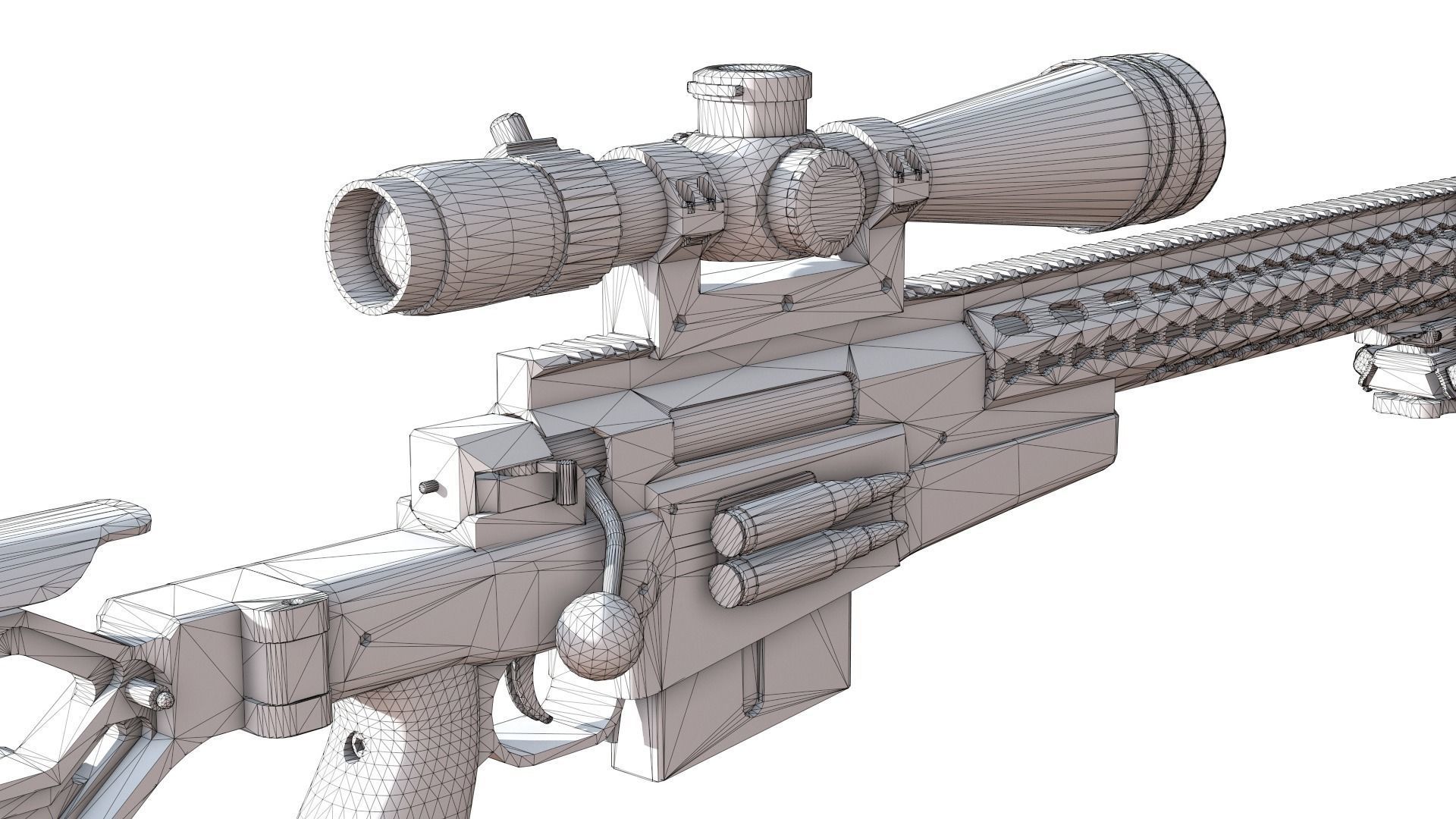 3D model AXMC sniper riffle VR / AR / low-poly | CGTrader