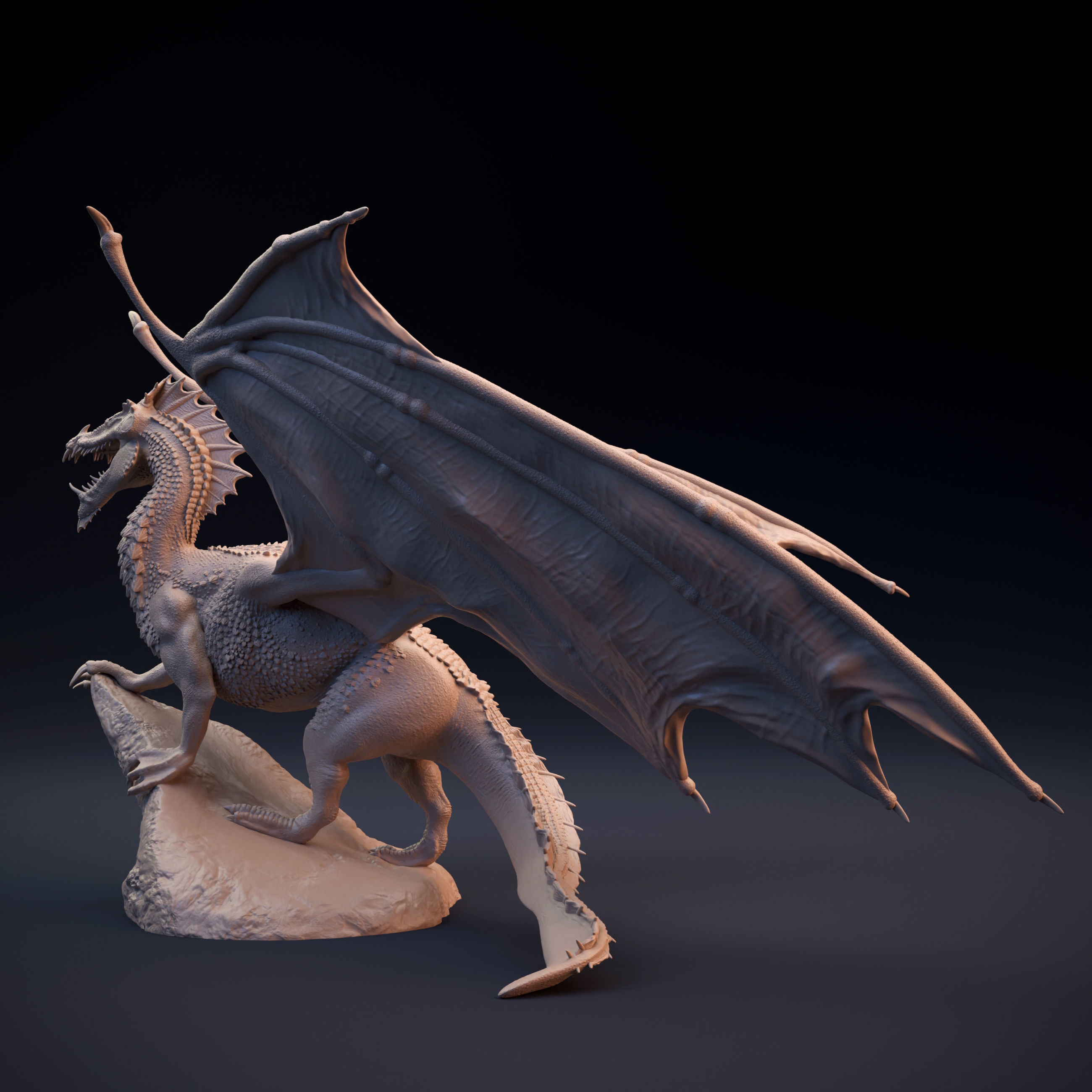 Water dragon 3D model 3D printable | CGTrader
