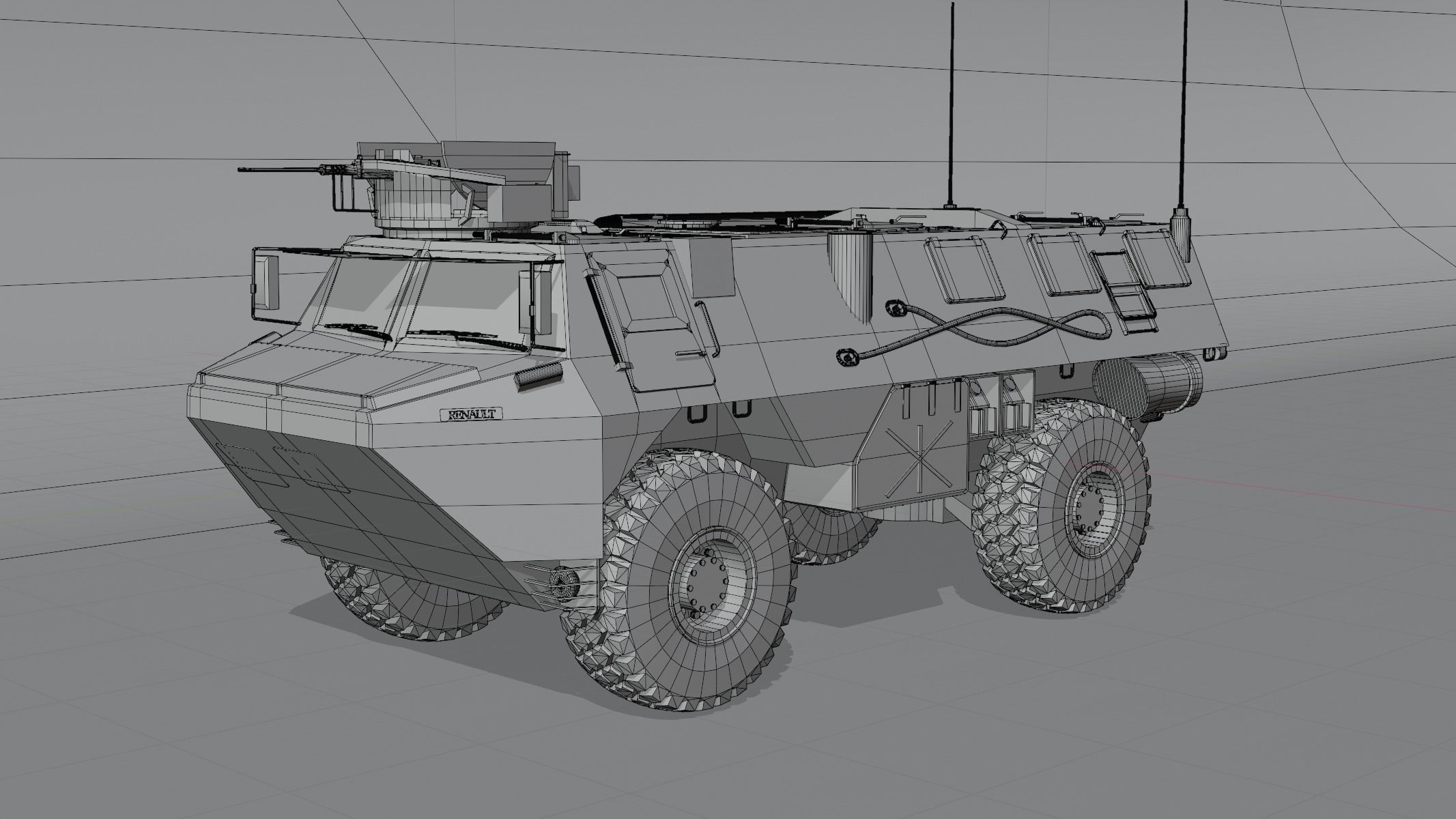 VAB APC 4x4 3D model | CGTrader