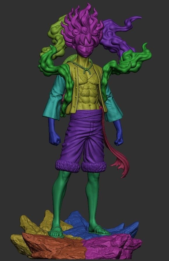 Luffy Gear 5 3D Print Model 3D model 3D printable | CGTrader