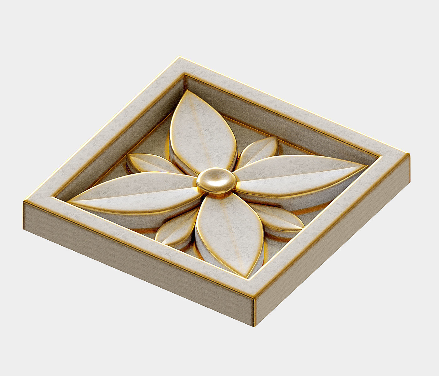 Rosette 02 3D model | CGTrader