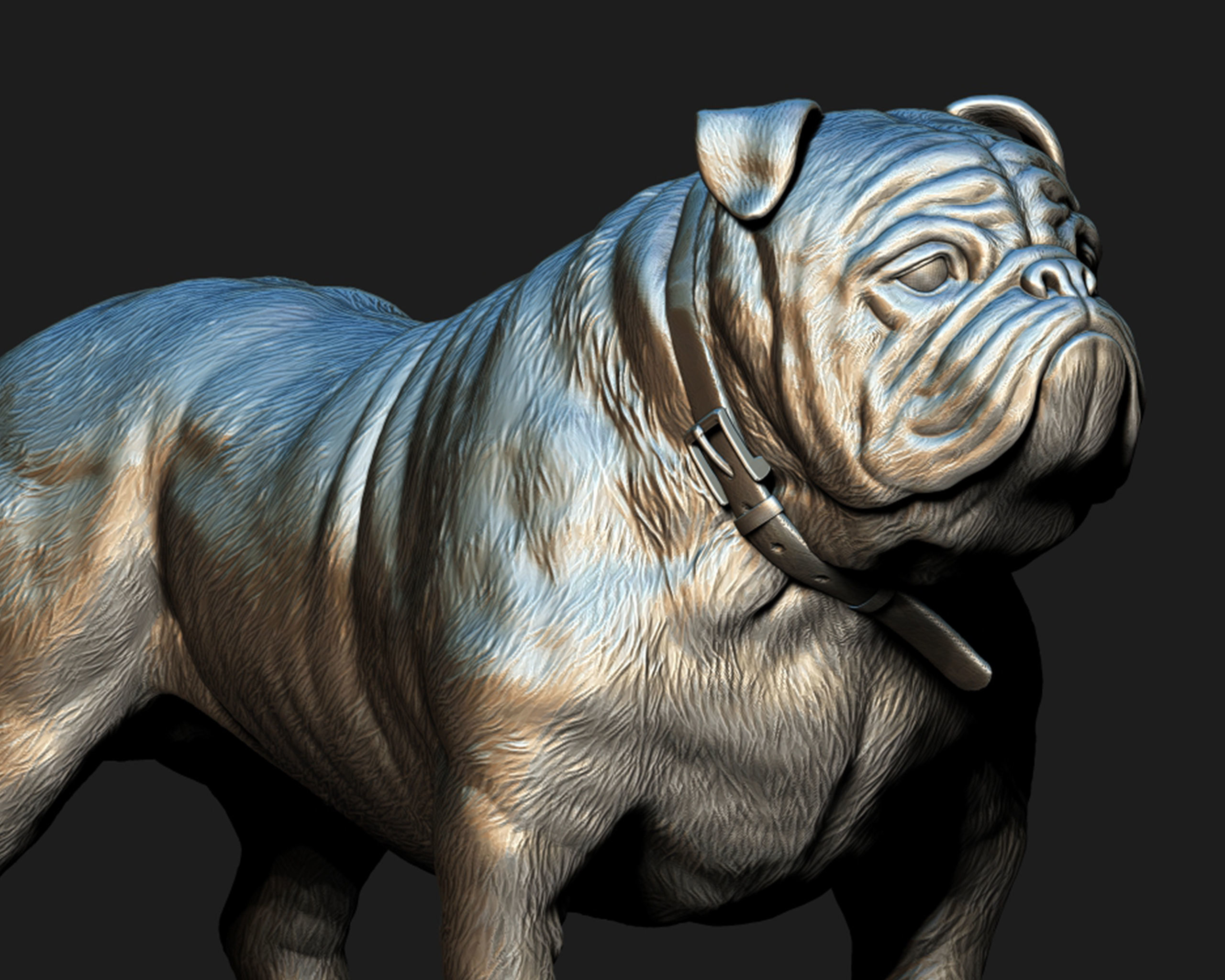 Bulldog model 3D model 3D printable | CGTrader