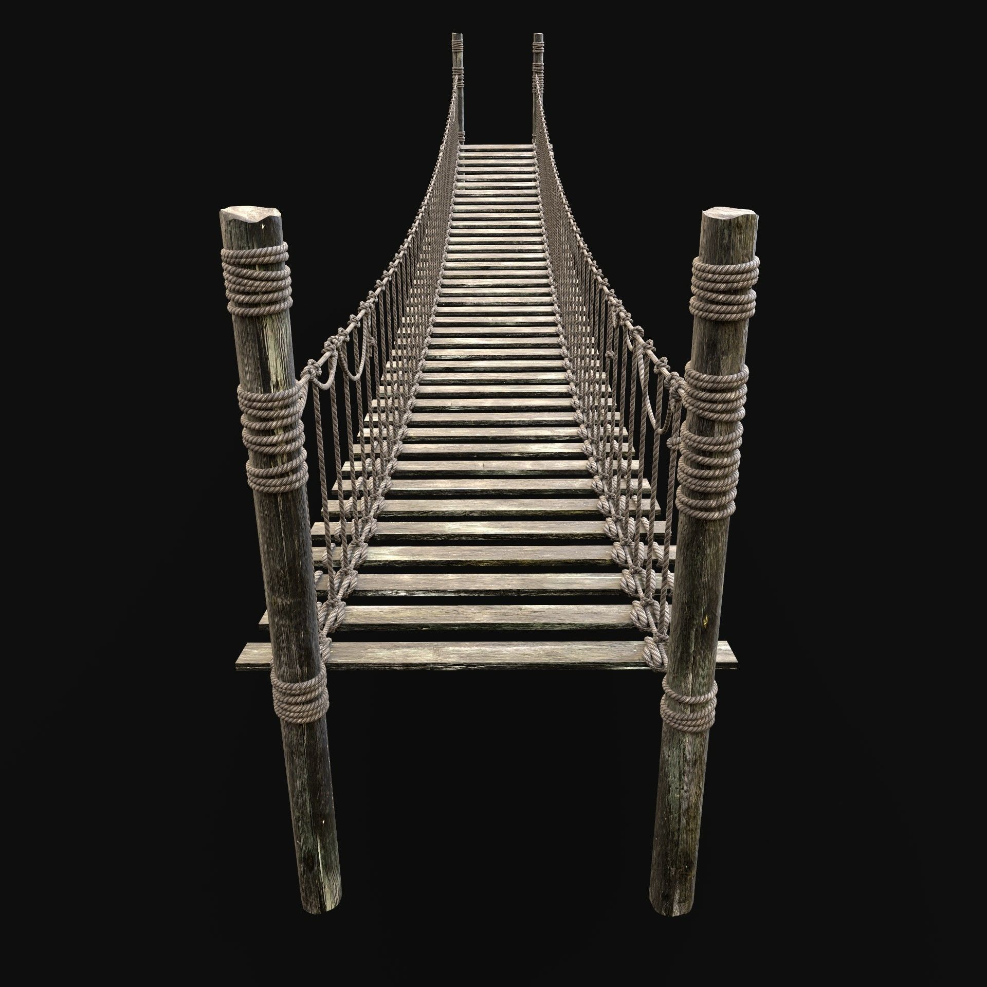 WOODEN BRIDGE MEDIEVAL PLATFORM CONSTRUCTION PACK COLLECTION | CGTrader