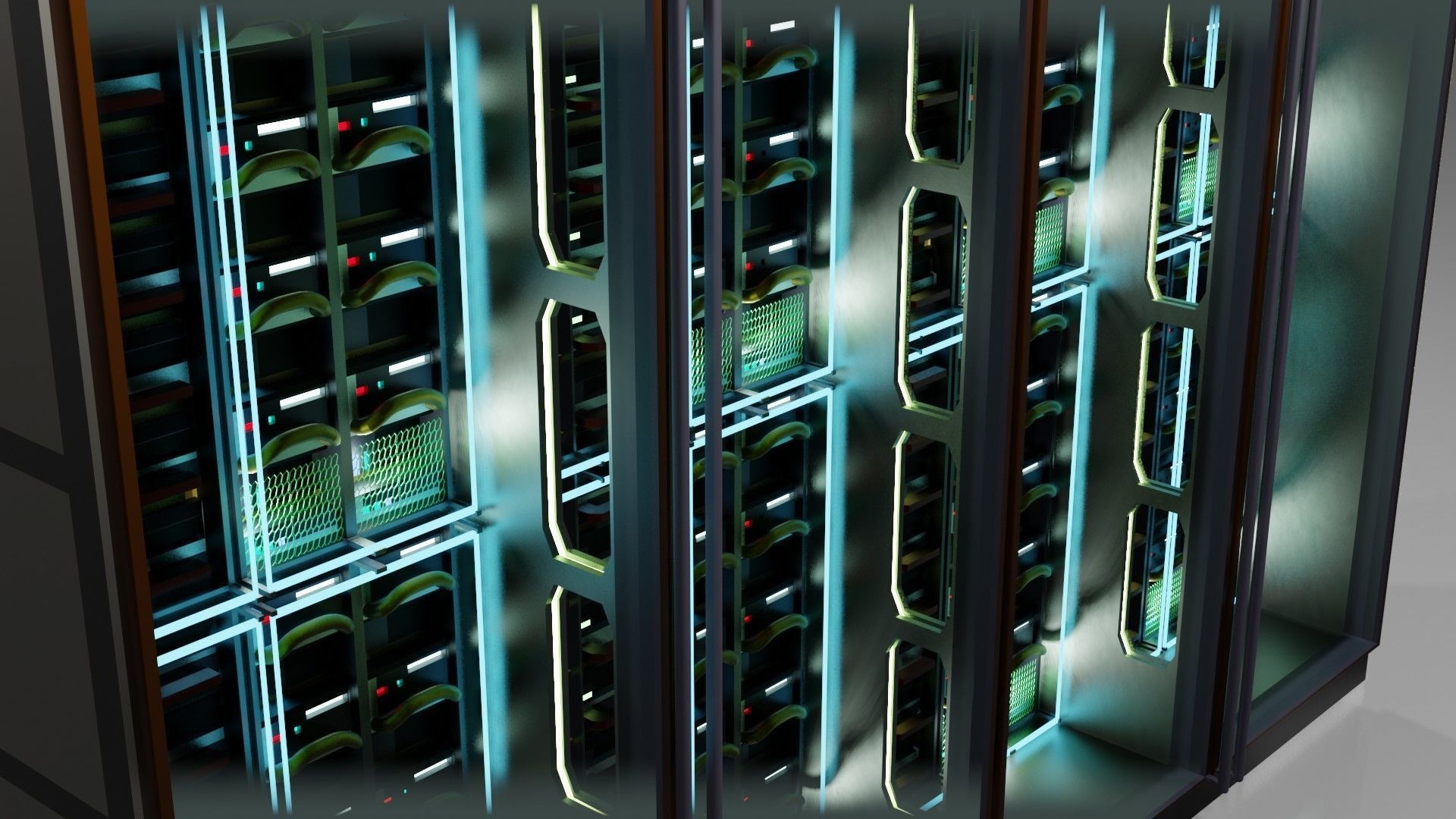 Server rack 3D model | CGTrader