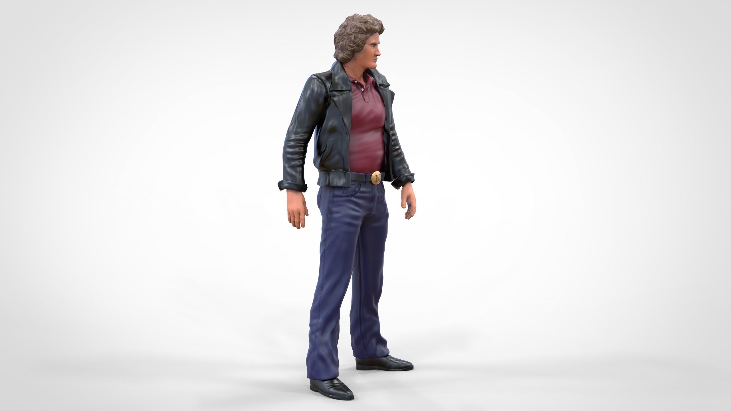 Michael Knight in Knight Rider 3D model 3D printable | CGTrader