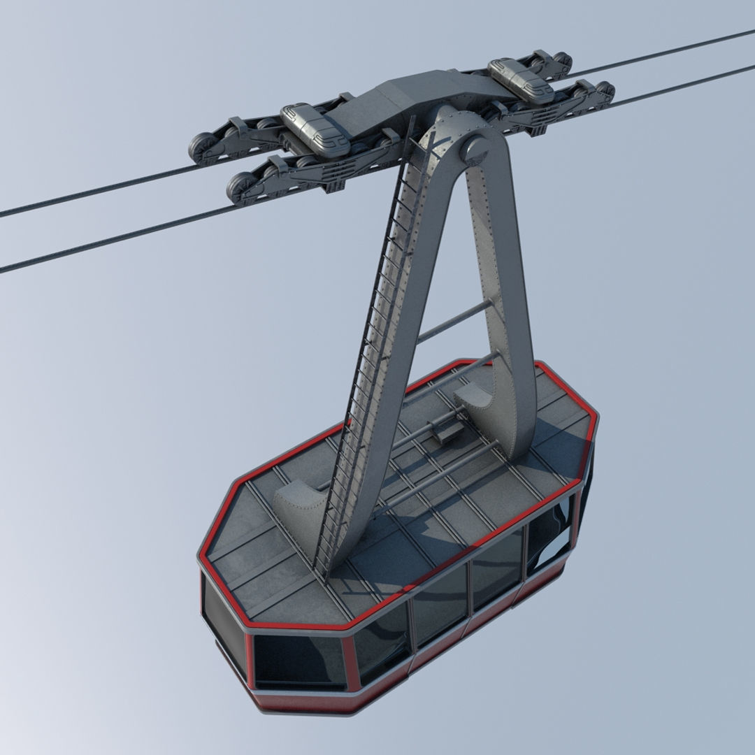 Cable Car 2 3D model | CGTrader