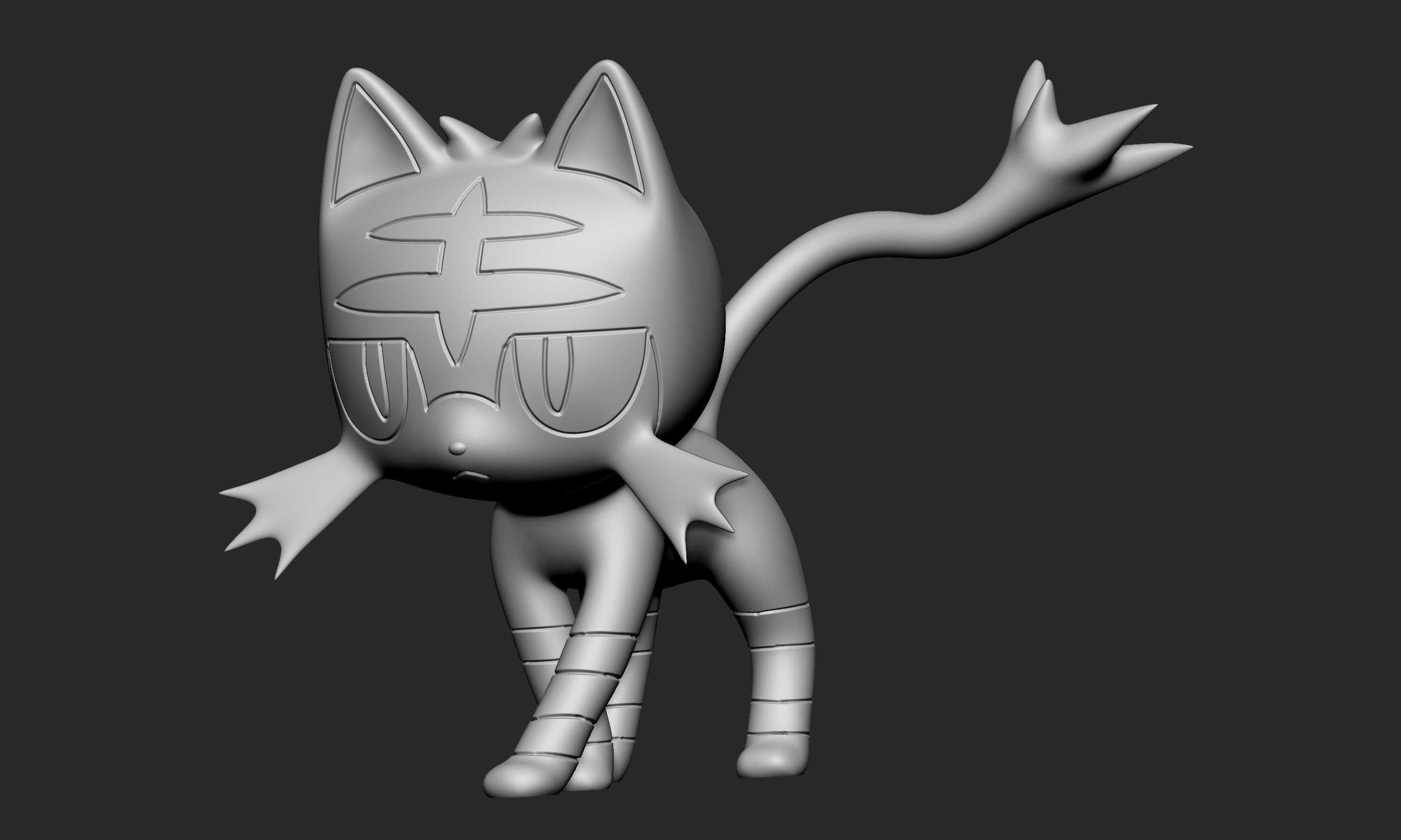 Pokemon - Litten 3D model 3D printable | CGTrader