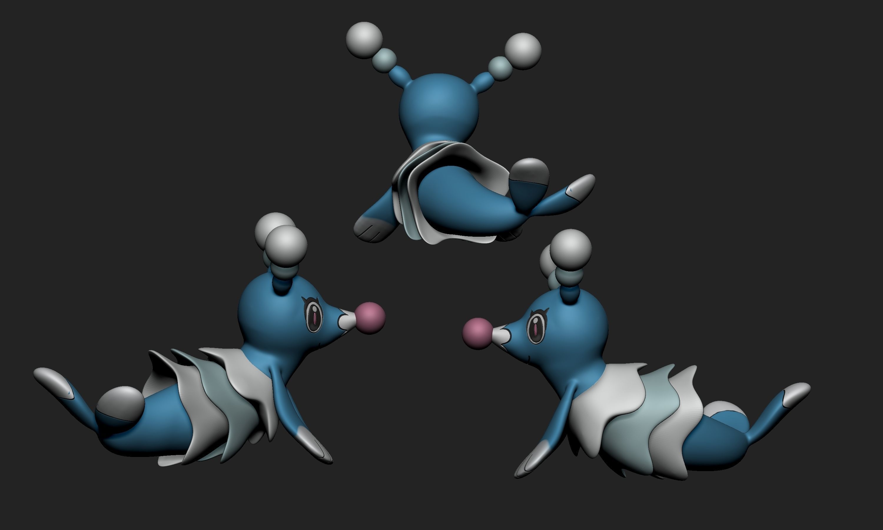 Pokemon - Brionne 3D model 3D printable | CGTrader