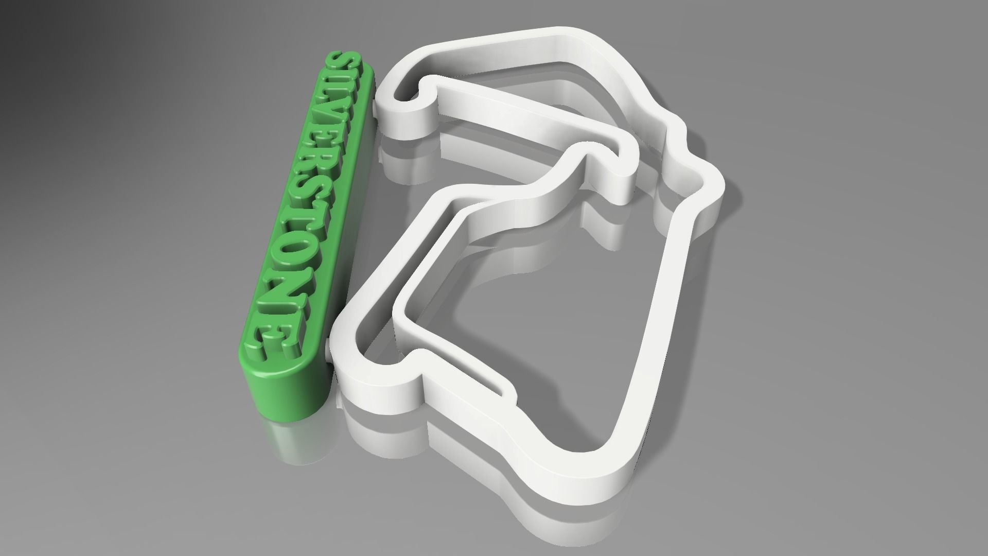 F1 SILVERSTONE RACETRACK DECOR STL FILE FUSION 360 3D model 3D printable | CGTrader
