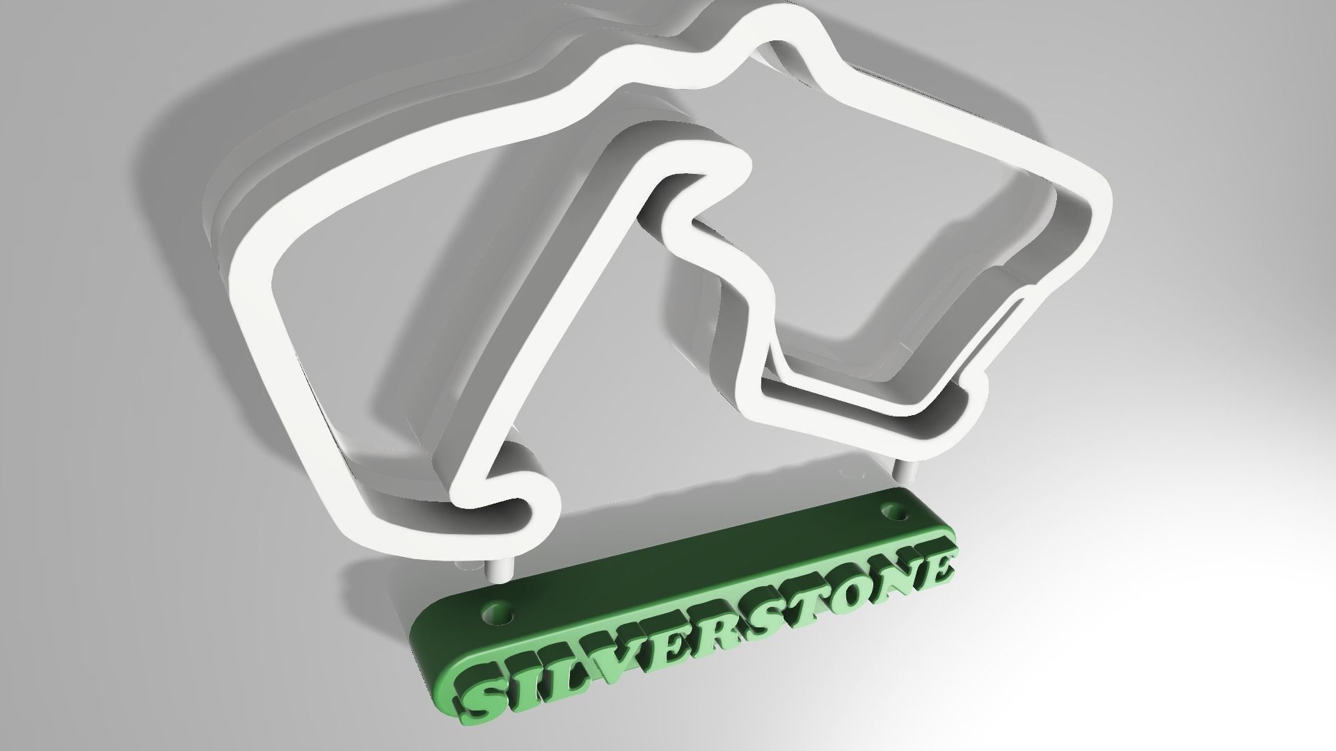 F1 SILVERSTONE RACETRACK DECOR STL FILE FUSION 360 3D model 3D ...